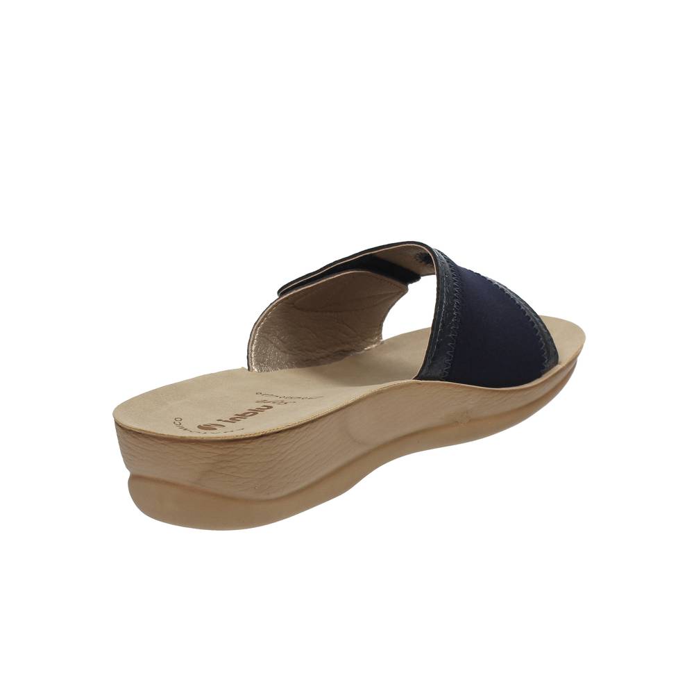 INBLU Ciabatte con strappo e Zeppa Donna blu