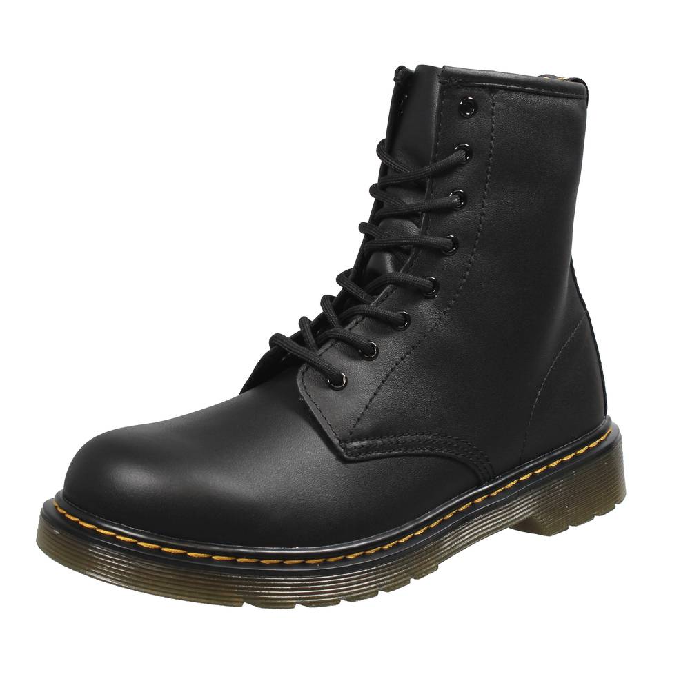 DR. MARTENS 1460 J Delaney Black Softy nero Scarpe Ragazza Stivaletti ...