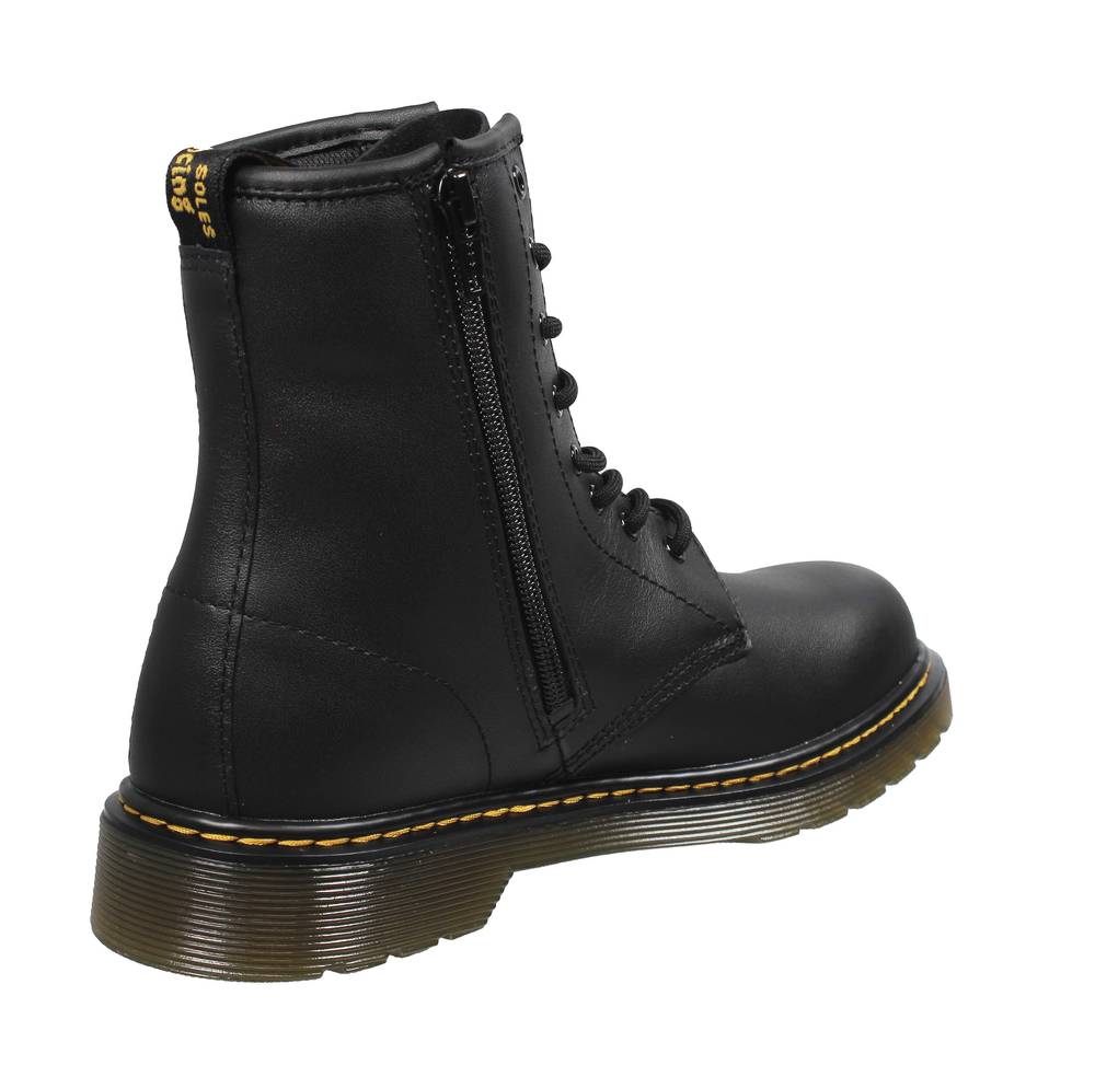 DR. MARTENS 1460 J Delaney Black Softy nero Scarpe Ragazza Stivaletti ...