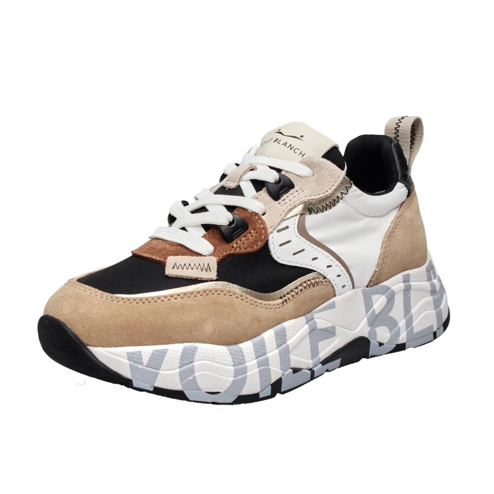 VOILE BLANCHE Club 105 - Sneakers platform in Suede sabbia Sneakers ...