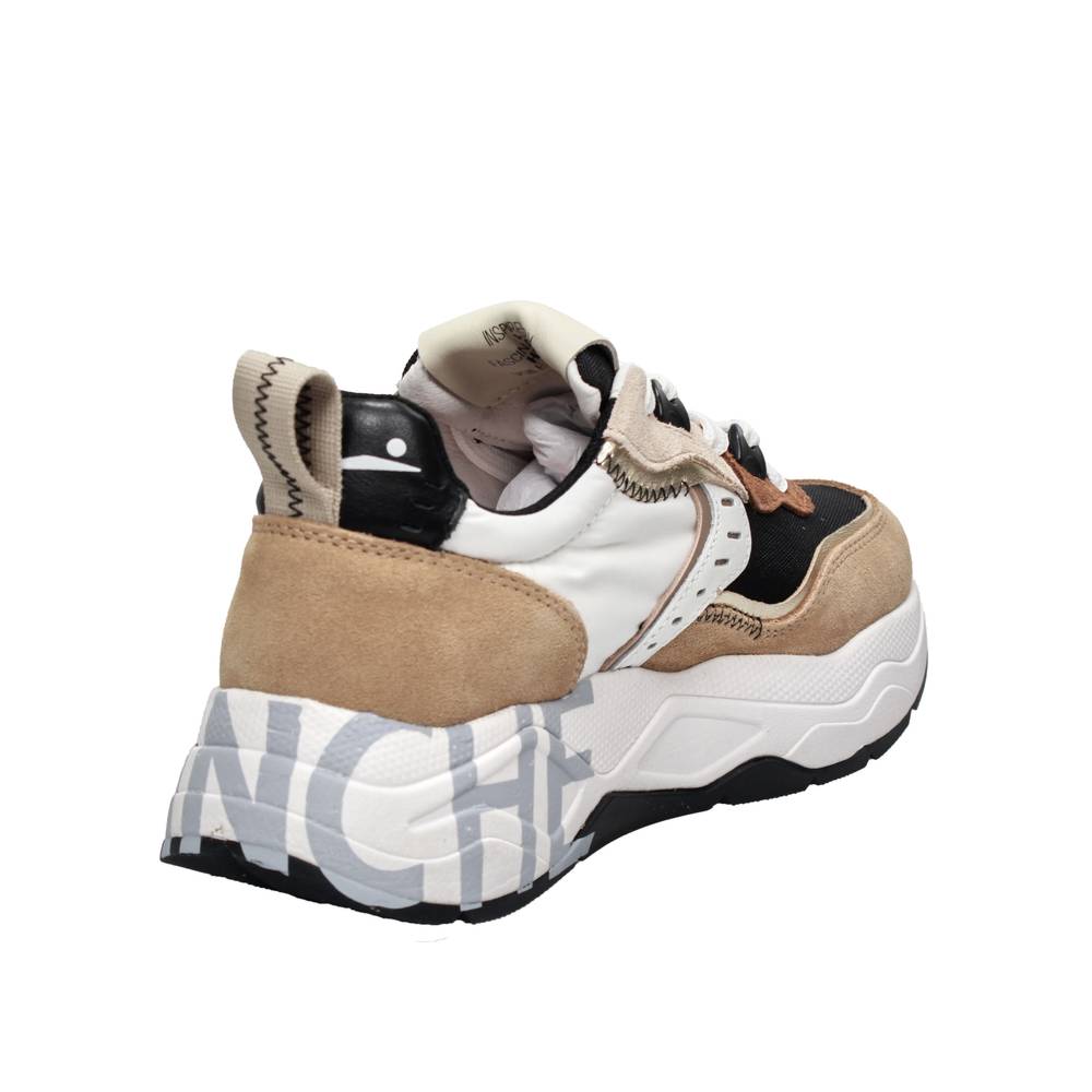 VOILE BLANCHE Club 105 - Sneakers platform in Suede sabbia Sneakers ...