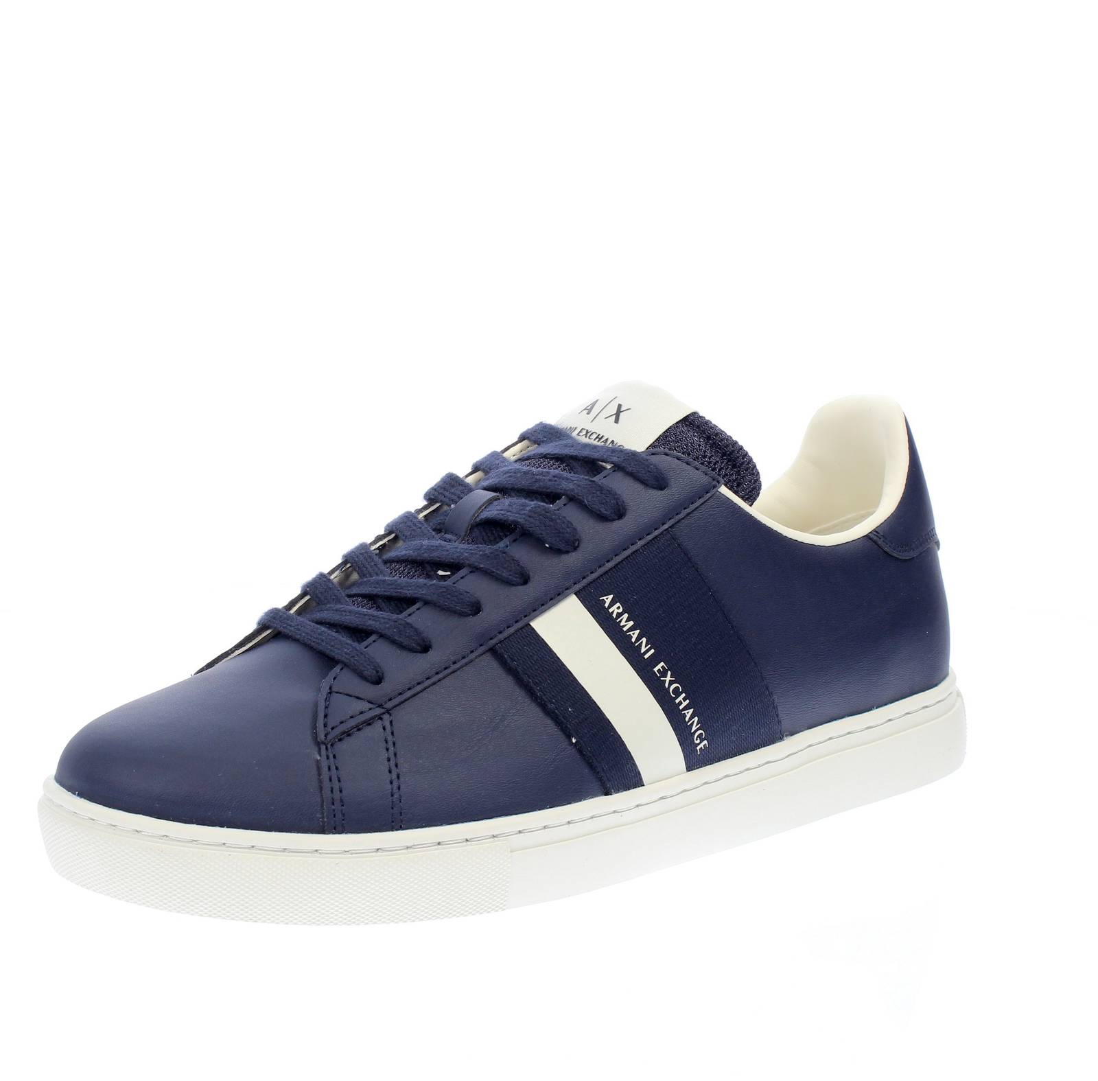 Blue armani trainers store