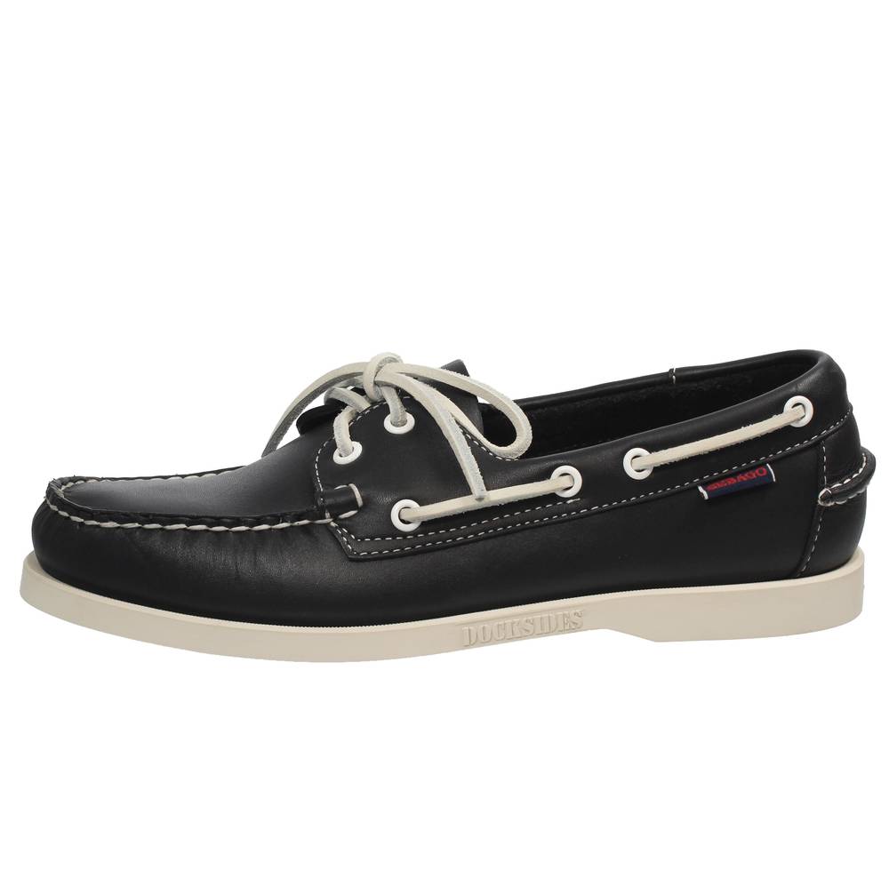 SEBAGO Docksides Portland - Vela in Pelle blu Scarpe da Barca Uomo 7000H00